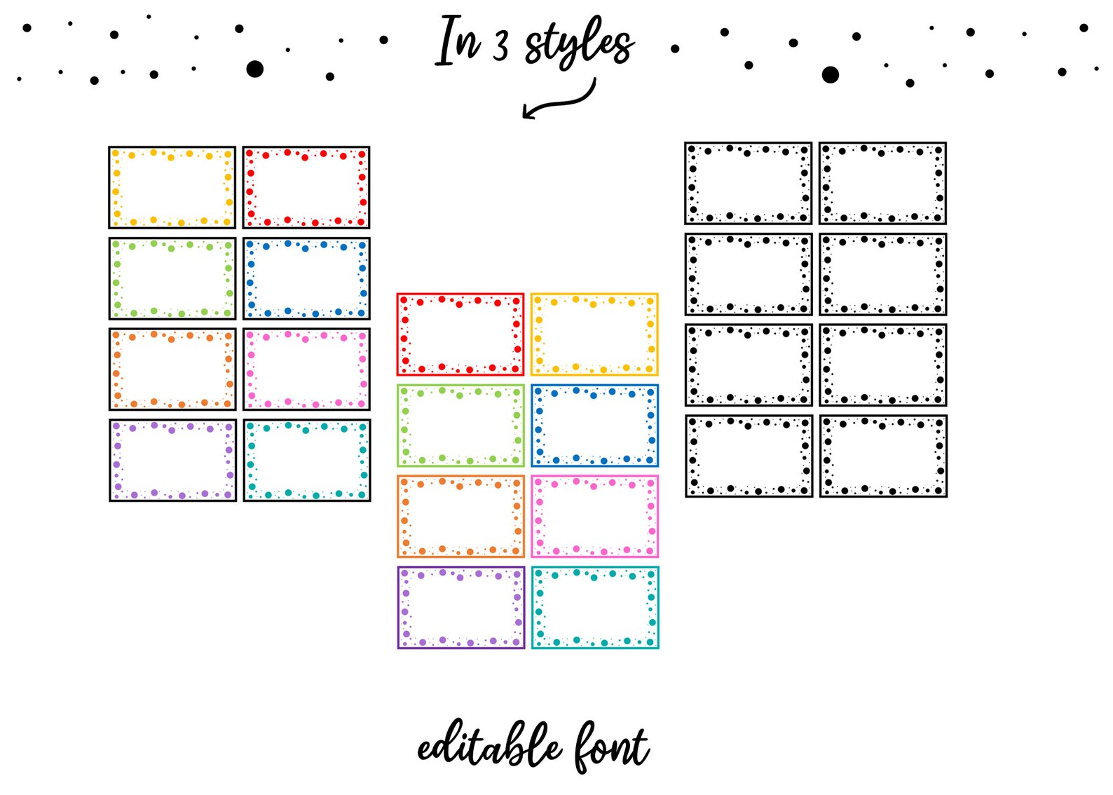 Printable Colorful Classroom Labels, Name Tags, Homeschool Labels ...