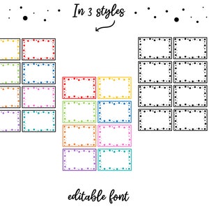 Printable Colorful Classroom Labels, Name Tags, Homeschool Labels ...