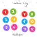 Printable Bright, Colorful Number Labels, Classroom Calendar Number ...