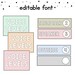 Printable Calm Colors Classroom Voice Level Cards, Editable Classroom ...