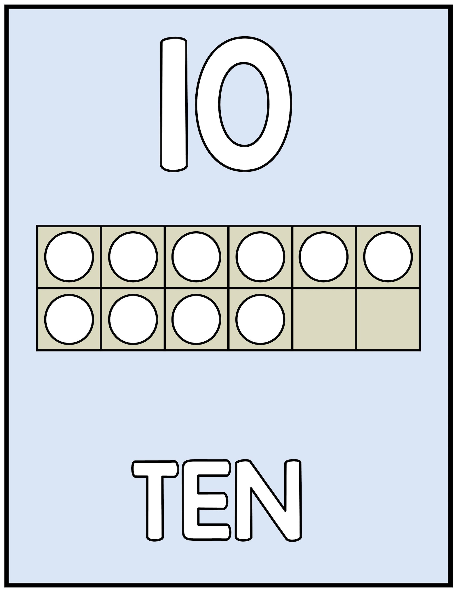 Printable Modern Calm Colors Classroom Number Posters Wall Display ...