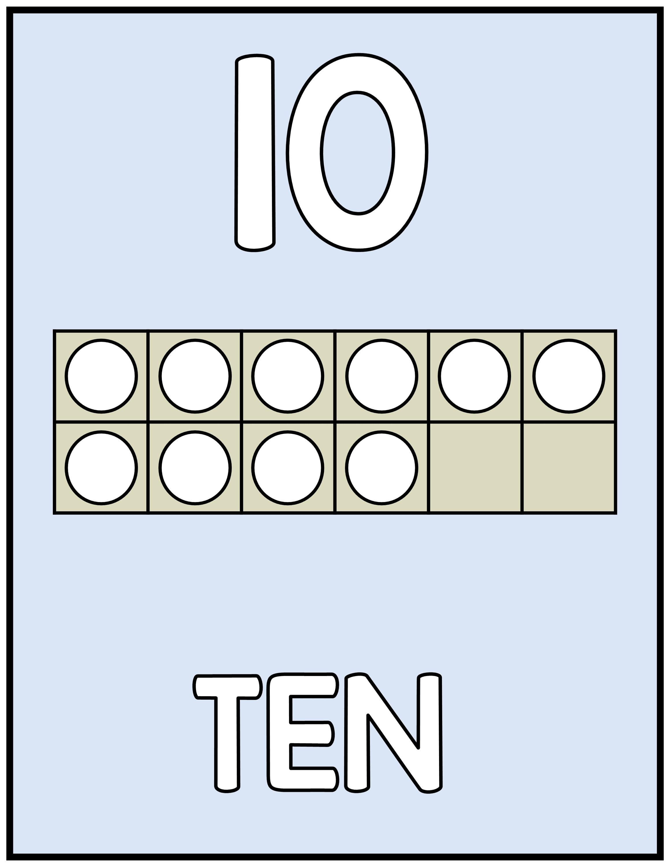 Printable Modern Calm Colors Classroom Number Posters Wall Display ...