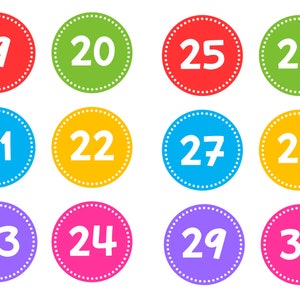 Printable Number Labels Bundle Pack, Classroom Number Labels, Back to ...