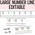 Printable Boho Neutral Large Number Line, Large Number Line Wall ...