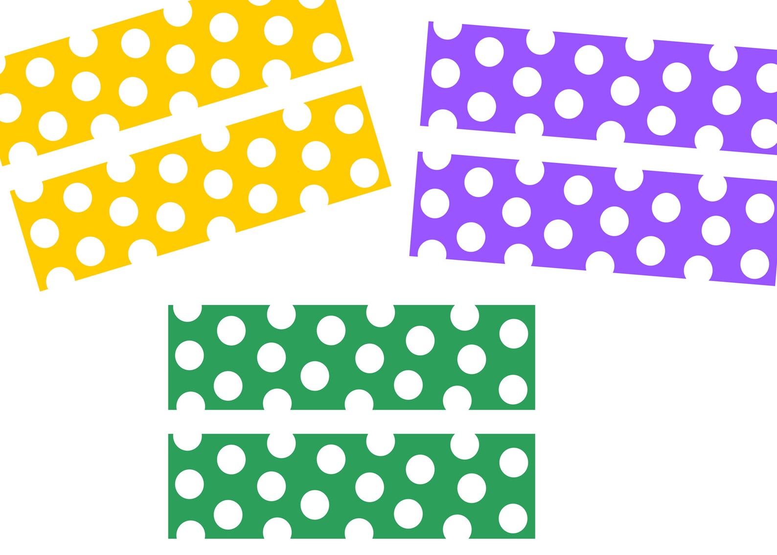 Polka Dots Bright Colors Bulletin Board Borders, Printable Classroom ...