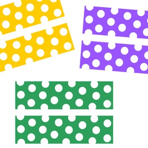 Polka Dots Bright Colors Bulletin Board Borders, Printable Classroom ...