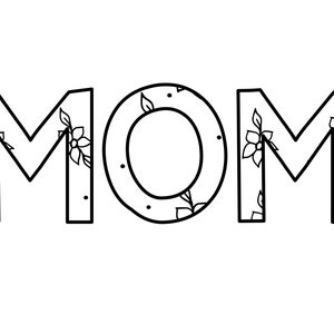 Mom Coloring Pages, Editable Mom Coloring Worksheets for Kid, Coloring ...