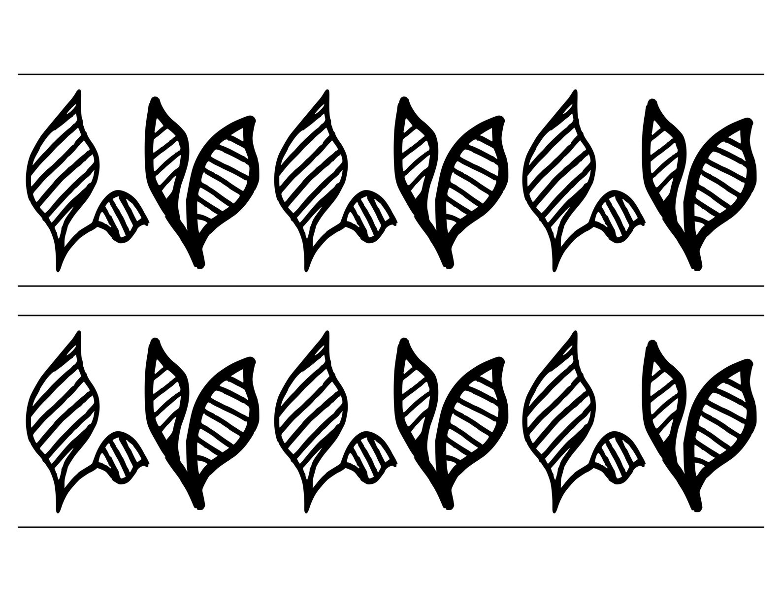 Black and White Bulletin Board Borders, Botanical Classroom Borders ...