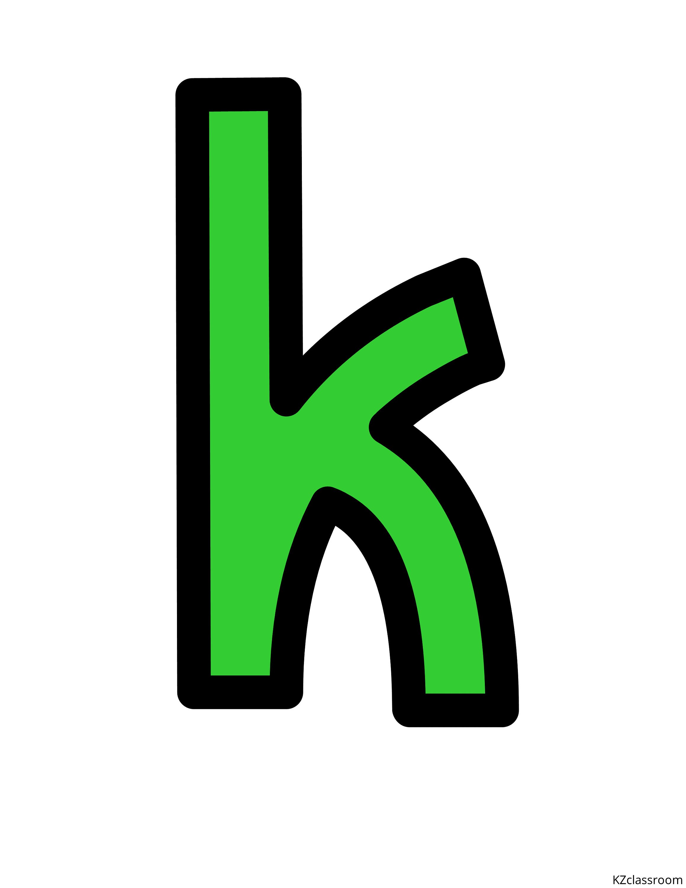 Printable Green Bulletin Board Large Alphabet Letters, Alphabet Letters ...