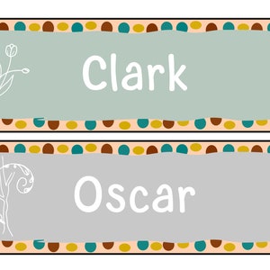 Printable Botanical Name Labels, Plant Based Classroom Labels, Boho ...