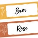 Boho Art Classroom Labels, Editable Student Name Tags, Botanical Name ...