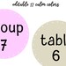 Boho Calm Colors Classroom Table Numbers, Table, Team and Group Numbers ...