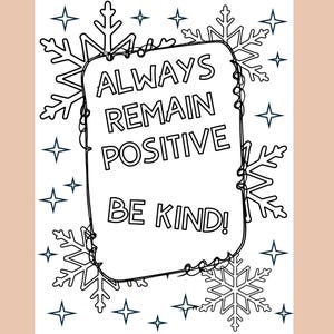 Printable Growth Mindset Coloring Pages, Editable Motivational Coloring ...