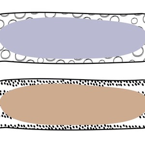 Printable Student Name Tags, Art Classroom Labels, Boho Classroom ...