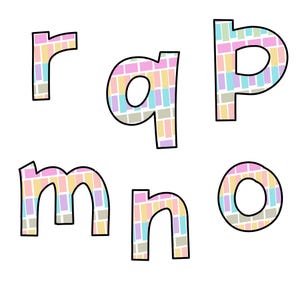 Printable Bright Bulletin Board Letters Bundle Pack Wall Display ...