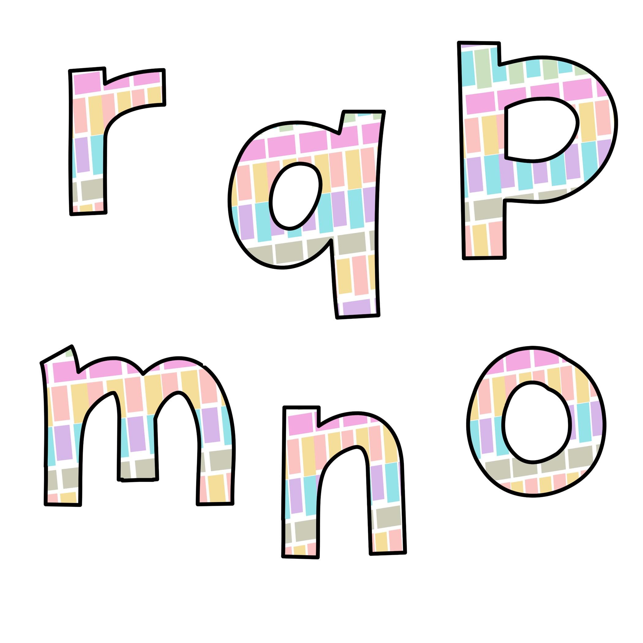 Printable Bright Bulletin Board Letters Bundle Pack Wall Display ...