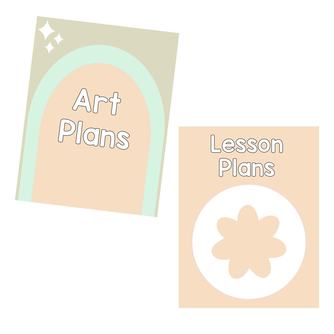 Printable Boho Binder Cover and Spines, Editable Calm Colors Binder ...