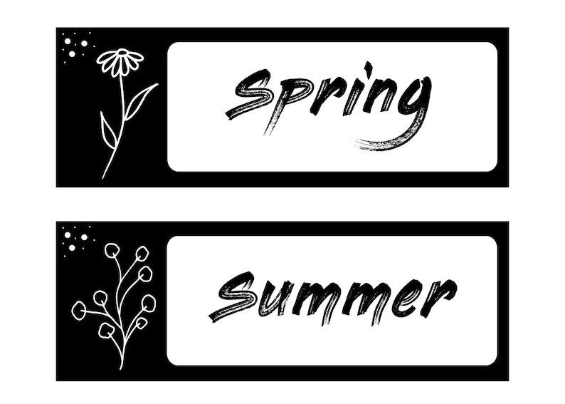 Black and White Classroom Labels, Student Name Tags, Printable ...