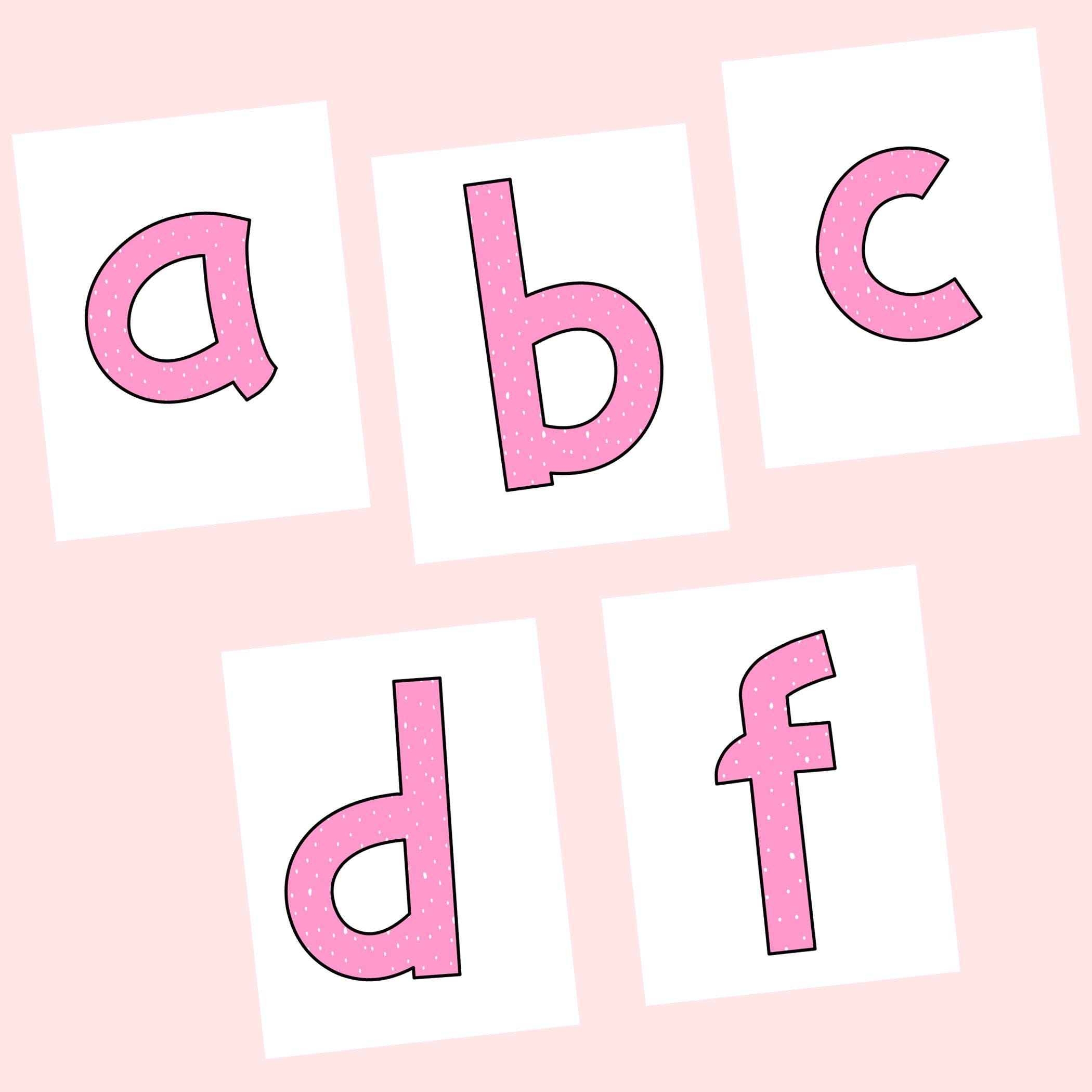 Printable Boho Lined Bulletin Board Alphabet Letter, Wall Display ...