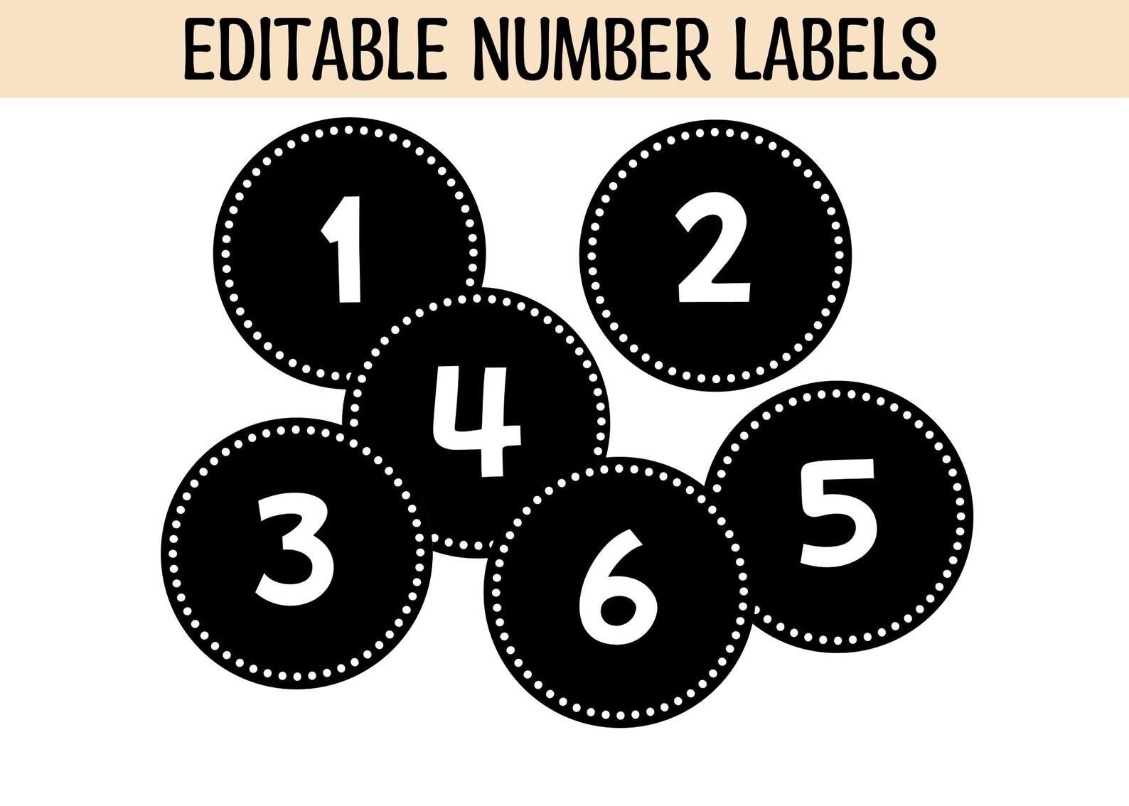 Number Labels, Classroom Calendar Numbers, Printable Number Labels ...