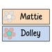Printable Flower Student Name Labels, Editable Classroom Labels, Back ...