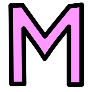 Printable Pink Bulletin Board Large Alphabet Letters, Alphabet Letters ...