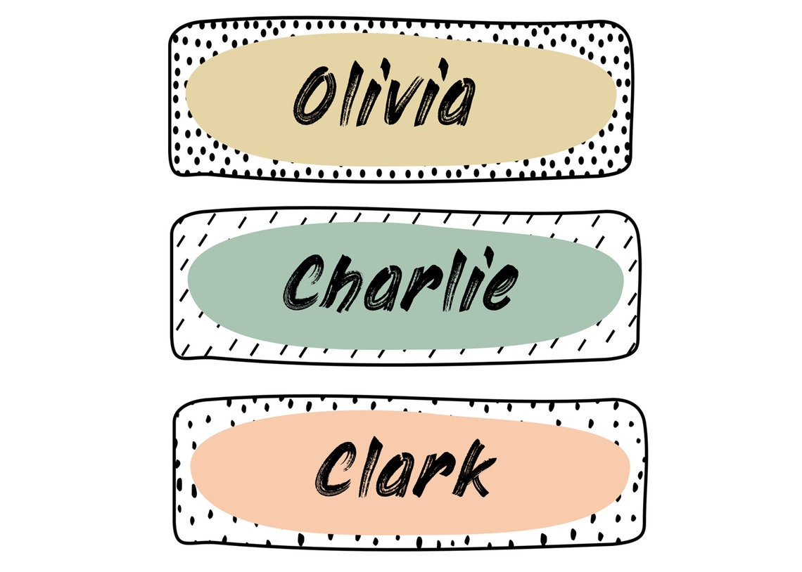 Student Name Tags, Student Labels, Classroom Labels, Boho Classroom ...
