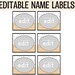 Printable Name Tags, Editable Boho Name Labels, Back to School Labels ...