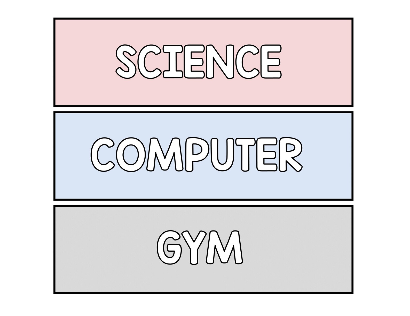 Printable Modern Calm Colors Classroom Schedule Cards, Editable ...