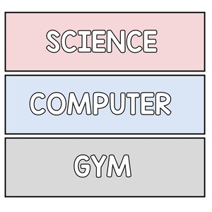 Printable Modern Calm Colors Classroom Schedule Cards, Editable ...