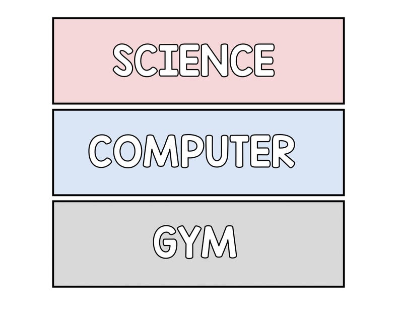 Modern Classroom Schedule Cards, Calm Colors, Editable Labels (PDF ...