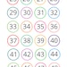 Small Number Tags, Printable Circle Number Labels, Book Bin Labels ...
