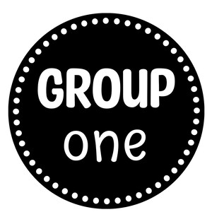 Black and White Classroom Table Numbers, Table, Team and Group Numbers ...