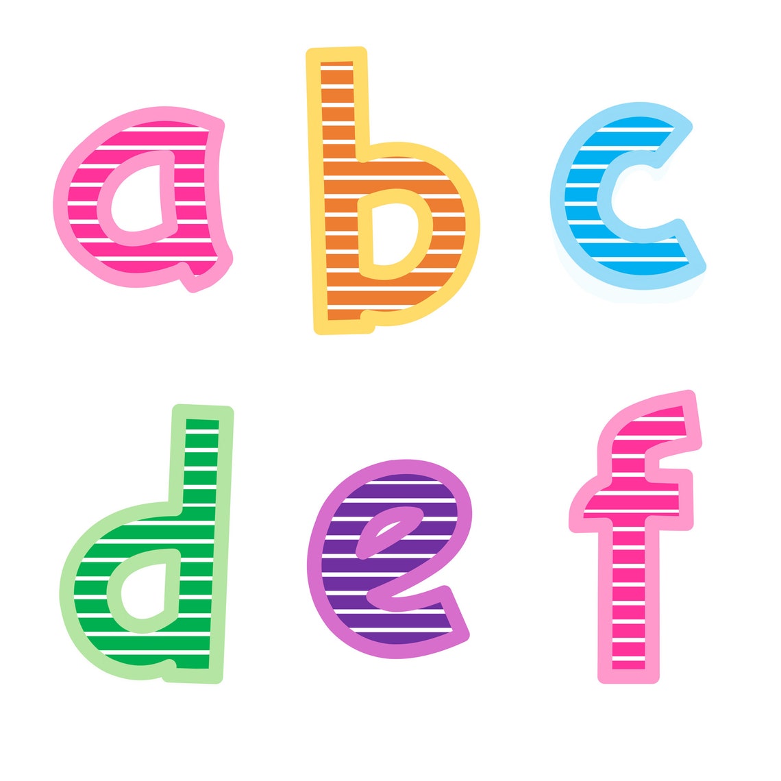 Printable Colorful Bulletin Board Large Alphabet Letters, Letters ...
