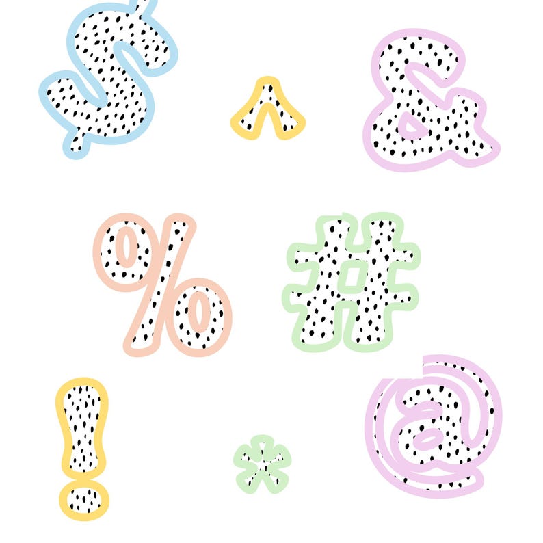 Back to School Printable Spotty Bulletin Board Letters, Spotty Large ...