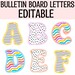Printable Bulletin Board Letters, Editable Large Alphabet Letters ...