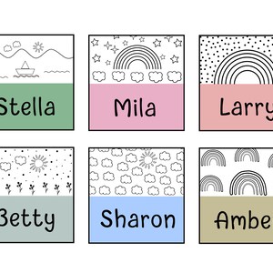 Student Name Tags, Round Name Labels, Rainbow Labels, Cubby Labels ...
