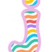 Printable Wavy Pattern Bulletin Board Letters, Funky Large Alphabet ...