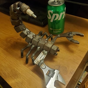 Scrap Metal Steel Art Scorpion Large - Etsy