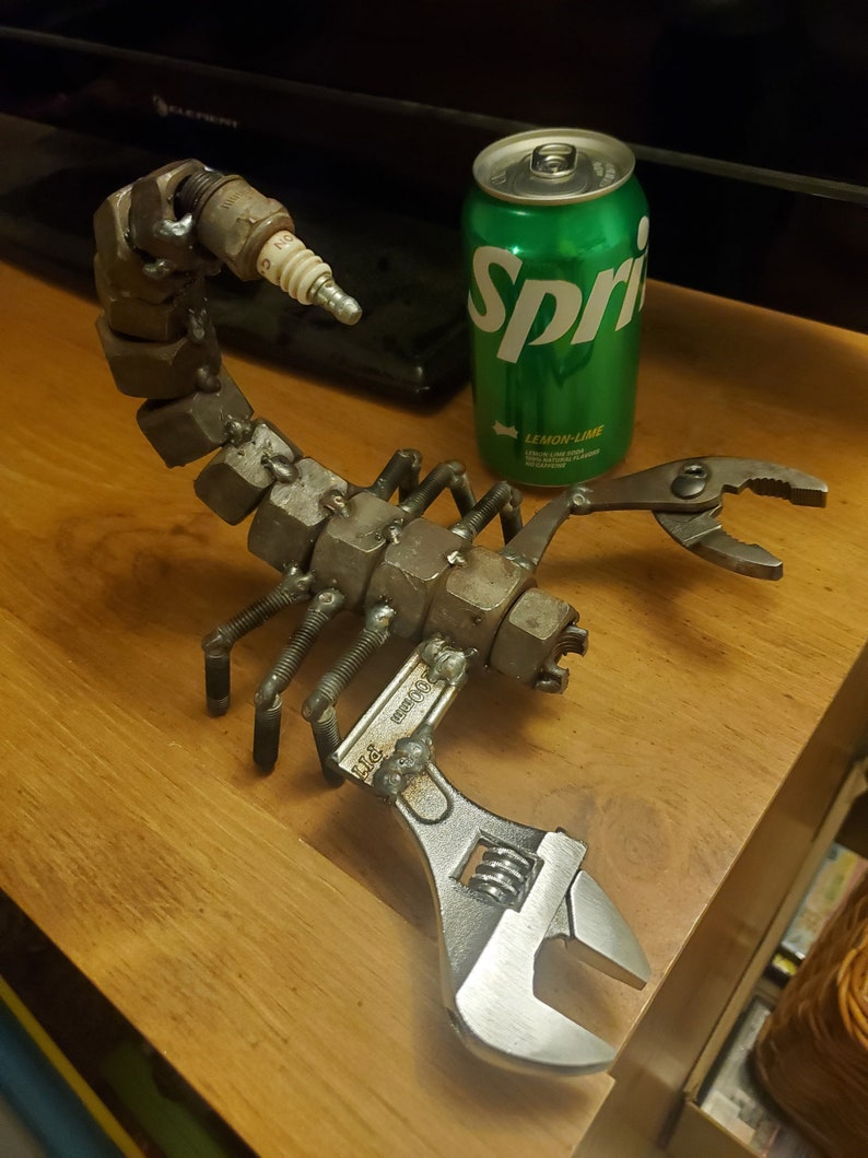 Scrap Metal Steel Art Scorpion Large - Etsy