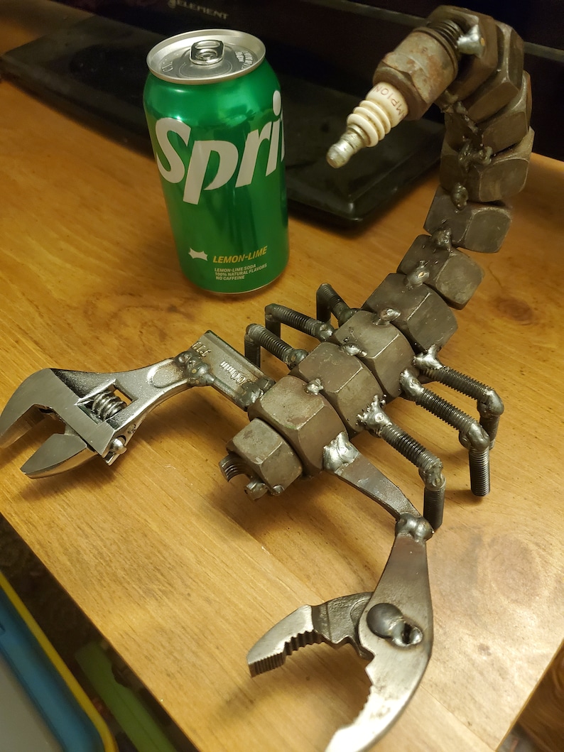Scrap Metal Steel Art Scorpion Large - Etsy