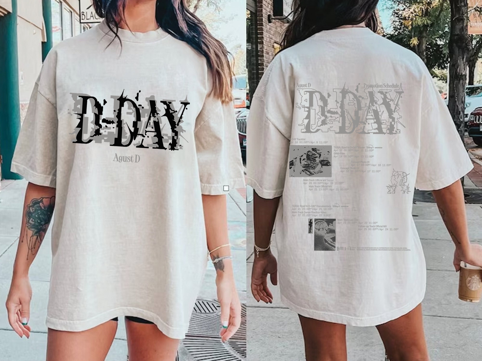 Agust D D Day Tour T-shirt, Agust D World Tour Shirt, SUGA D Day Album ...