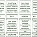 Educational Insect Flashcards Set - 3-piece Illustrated Learning Cards ...