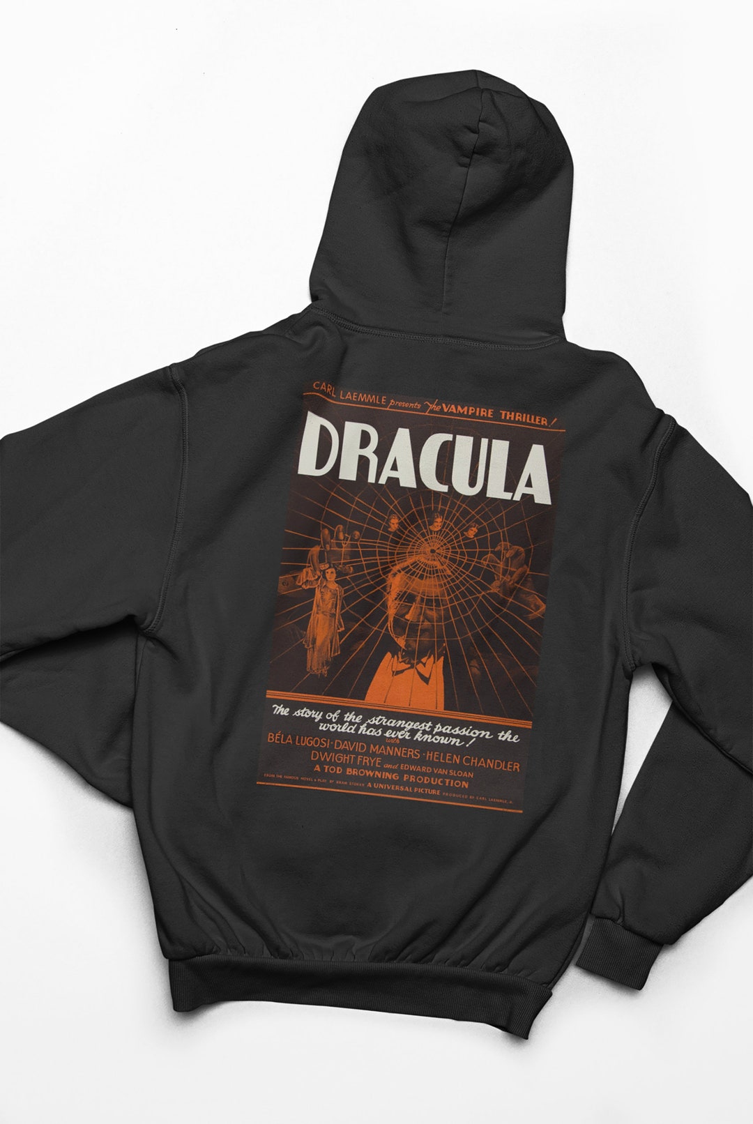 Dracula Hoodie (classic Horror Movie Poster) - Unisex Hooded Sweater ...