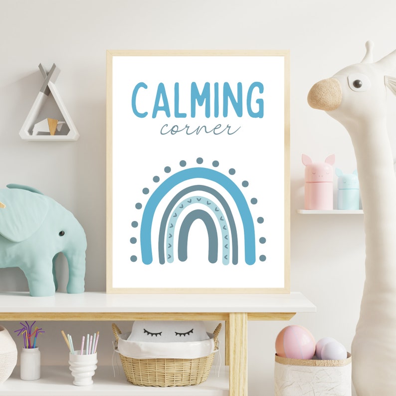 Calm Down Corner Printable Poster Sign, Calming Classroom Decor ...