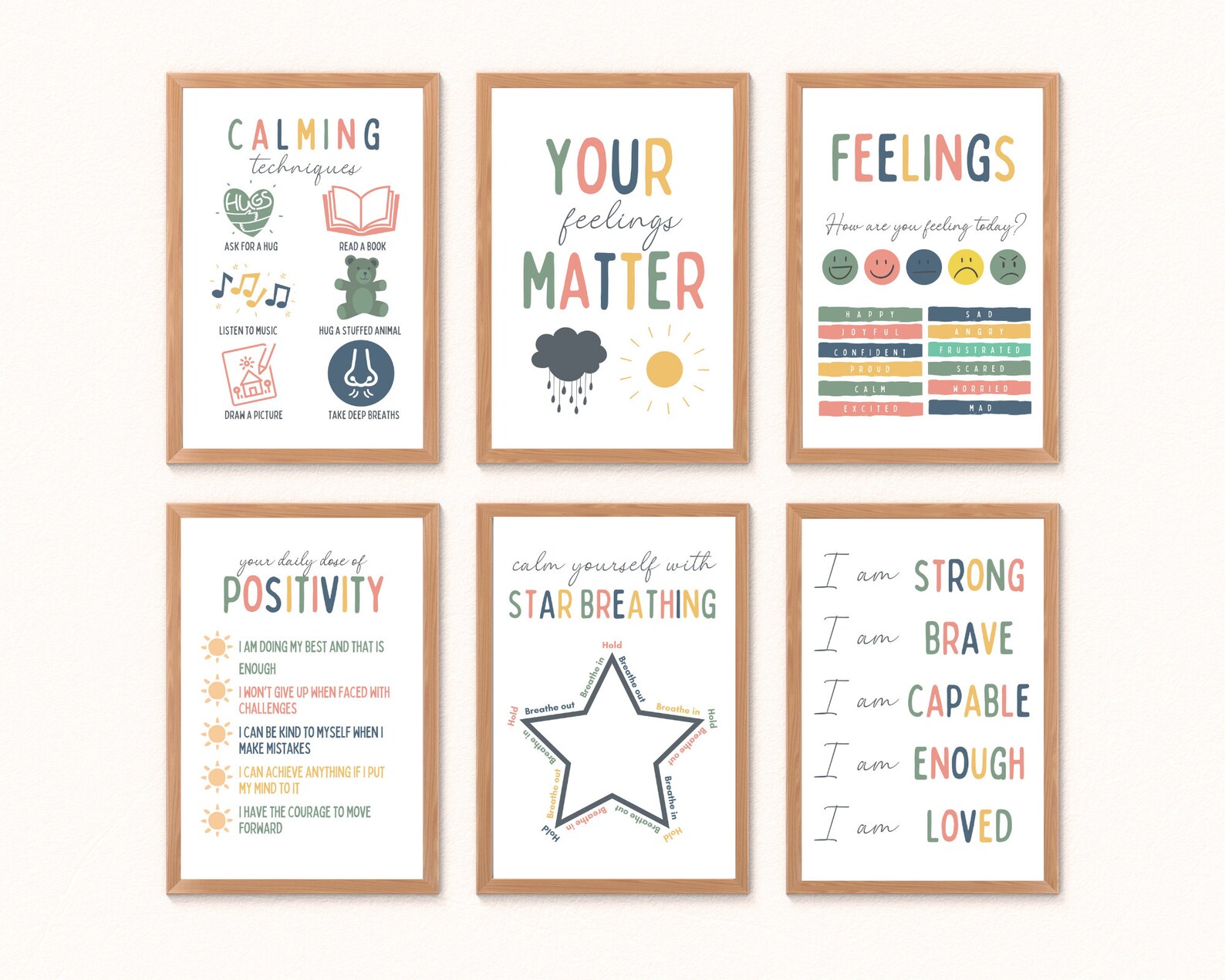 20 Calming Corner Posters School Counselor Office Decor Therapy Boho ...