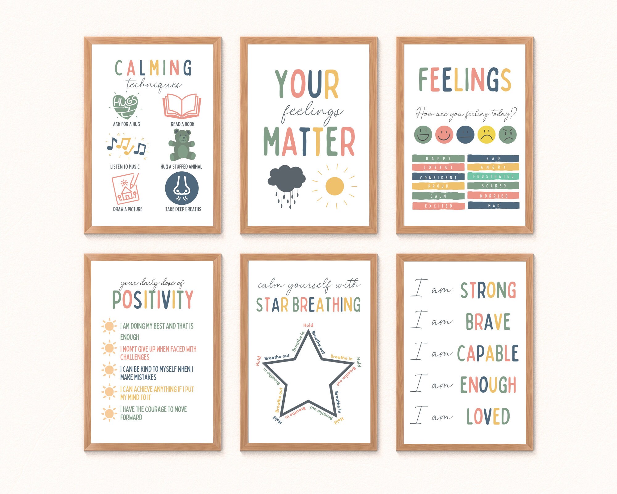 20 Calming Corner Posters School Counselor Office Decor Therapy Boho ...