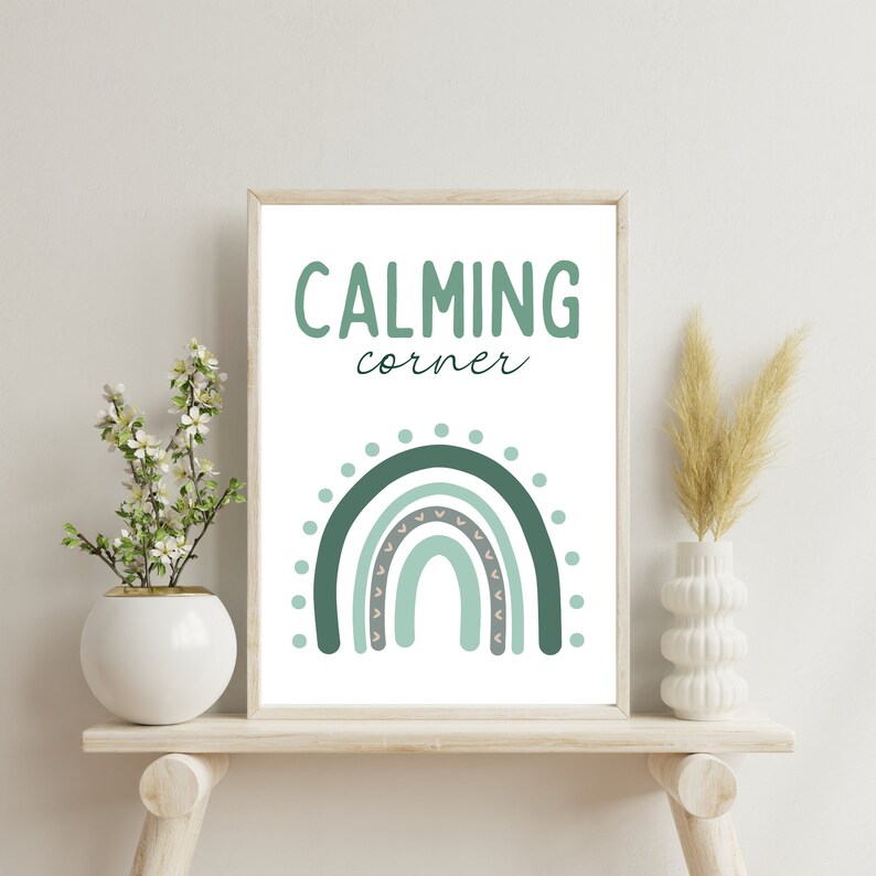 Calm Down Corner Printable Poster Sign, Calming Classroom Decor ...