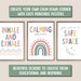 20 Calming Corner Posters School Counselor Office Decor Therapy Boho ...