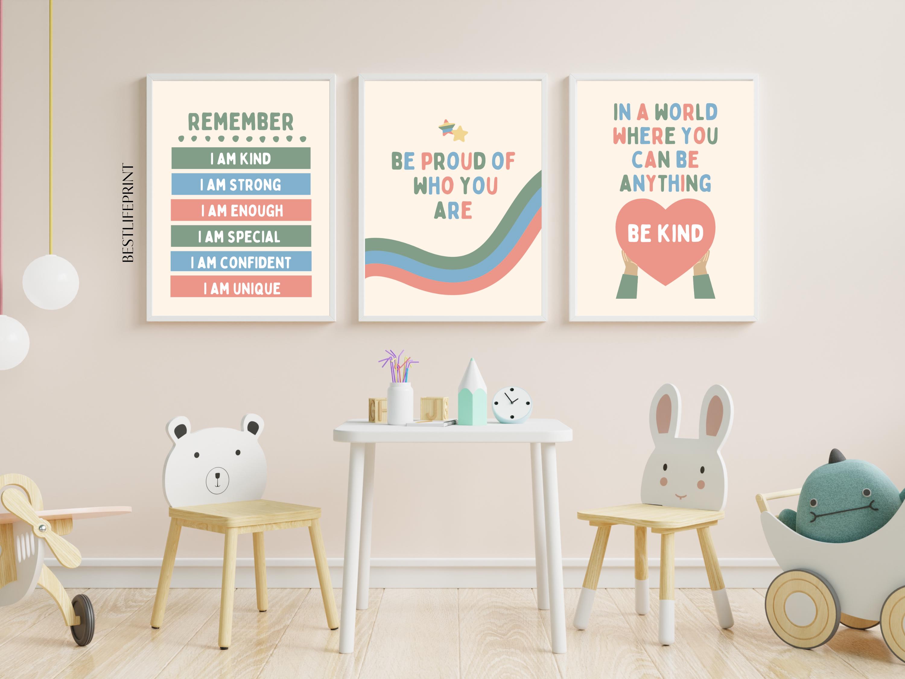 Inclusion Posters for School Boho Classroom Decor Safe Space Wall Art ...